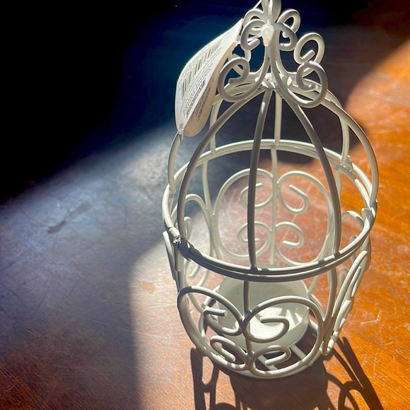 Accents | Net Metal White Tea Candle Holder | Poshmark